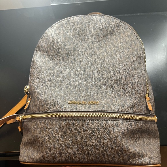 Michael Kors | Bags | Medium Michael Kors Rhea Logo Backpack | Poshmark